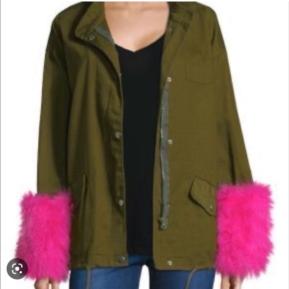 Pello Bello Jacket With Feather Sleeves - Gem